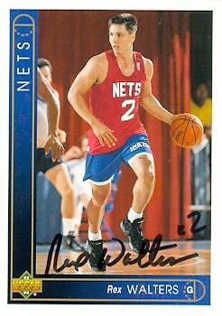 Rex Walters autographed Basketball Card (Nets) 1994 Upper Deck #157 ...