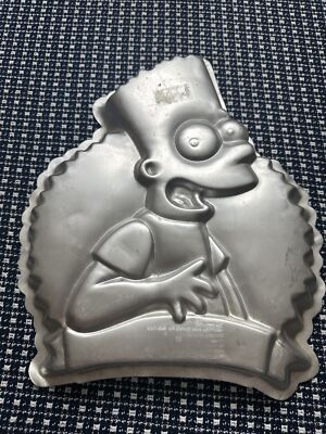 Vintage Wilton Bart Simpson Cake Pan Jello Mold 2105-9002 Birthday 1990 ...