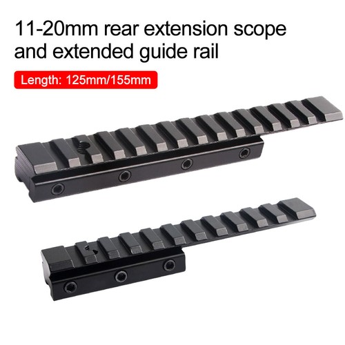 Dovetail Extend Picatinny Rail Adapter 11mm to 20m Rifle Scope Mount ...