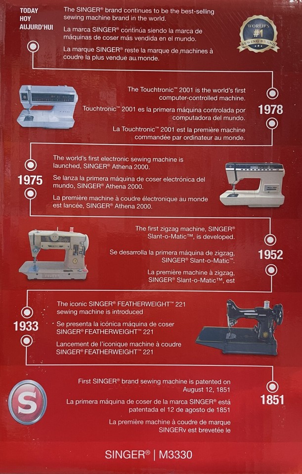 Singer - M3330 - Sewing Machine with 97 Stitch Applications 37431892973| eBay