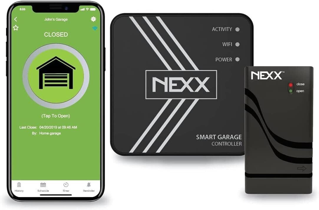 Nexx NXG-300 Smart Wi-Fi Garage Controller Black Open Box for sale ...