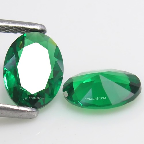 Natural Certified MUZO Green Emerald 3x2 MM Oval Cut Pair Unheated ...