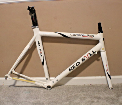 Red Bull Carbon Road Bicycle Frame Set - White - Carbon Pro RH 50 - W ...