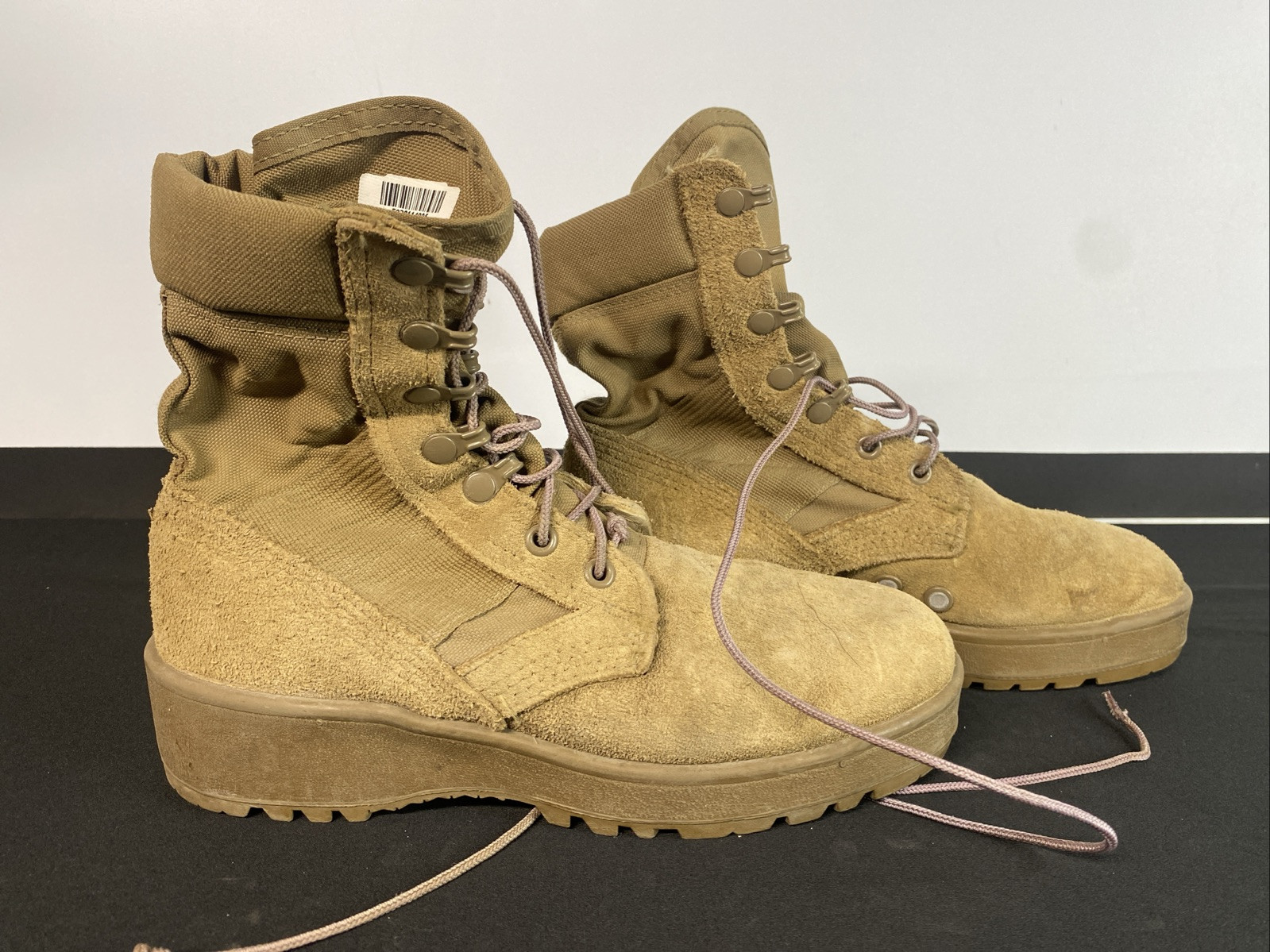 Vibram Coyote Brown US Army Combat Boots Size 5.5R Us… - Gem