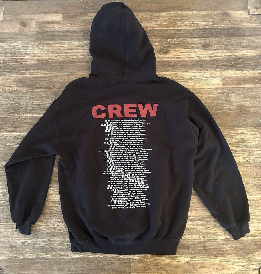 Playboi Carti King Vamp Crew Hoodie Tour Dates Black Gildan Heavy Blend ...