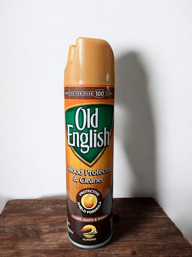 Old English Wood Protector & Cleaner Almond Scent 12.5 oz Dust Shine ...