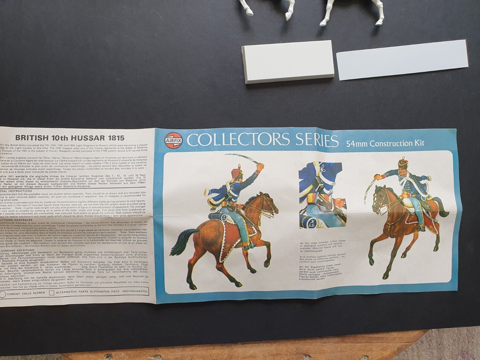 AIRFIX 54mm 10th BRITISH HUSSAR 1815 02551-9 COMPLETE MODEL KIT BOXED ...