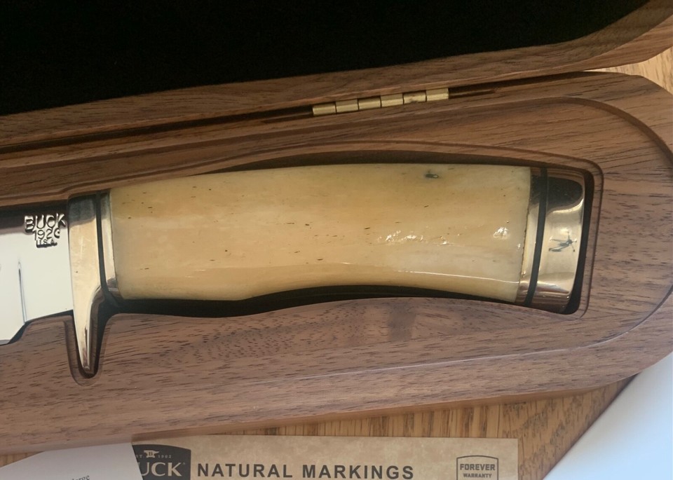 RARE BUCK 192 CAMEL SIGNATURE WHISPER KNIVES KNIFE NEVER USED IN BOX ...