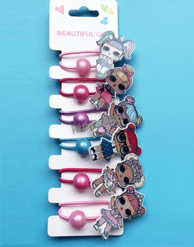 NEW 6 PCs Set LOL Surprise! Collectible Dolls Hair Ties Hair Clips ...