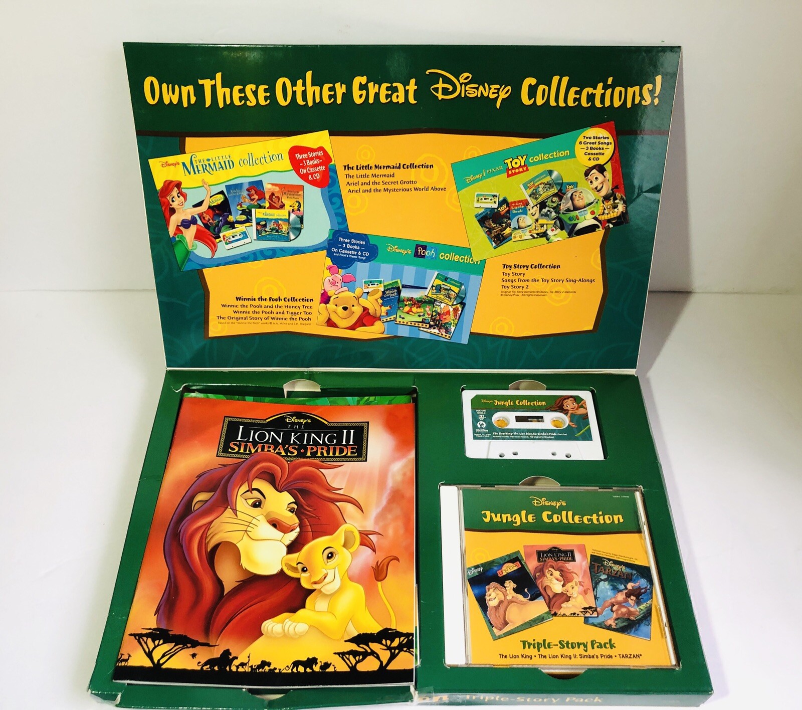 Lion King, New Disney's Jungle Collection 3 Stories on Tape, Book & CD ...