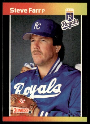 1989 Donruss Baseball Card Steve Farr Kansas City Royals #356 | eBay