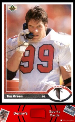 1991 Upper Deck #195 Tim Green Atlanta Falcons Football Card | eBay