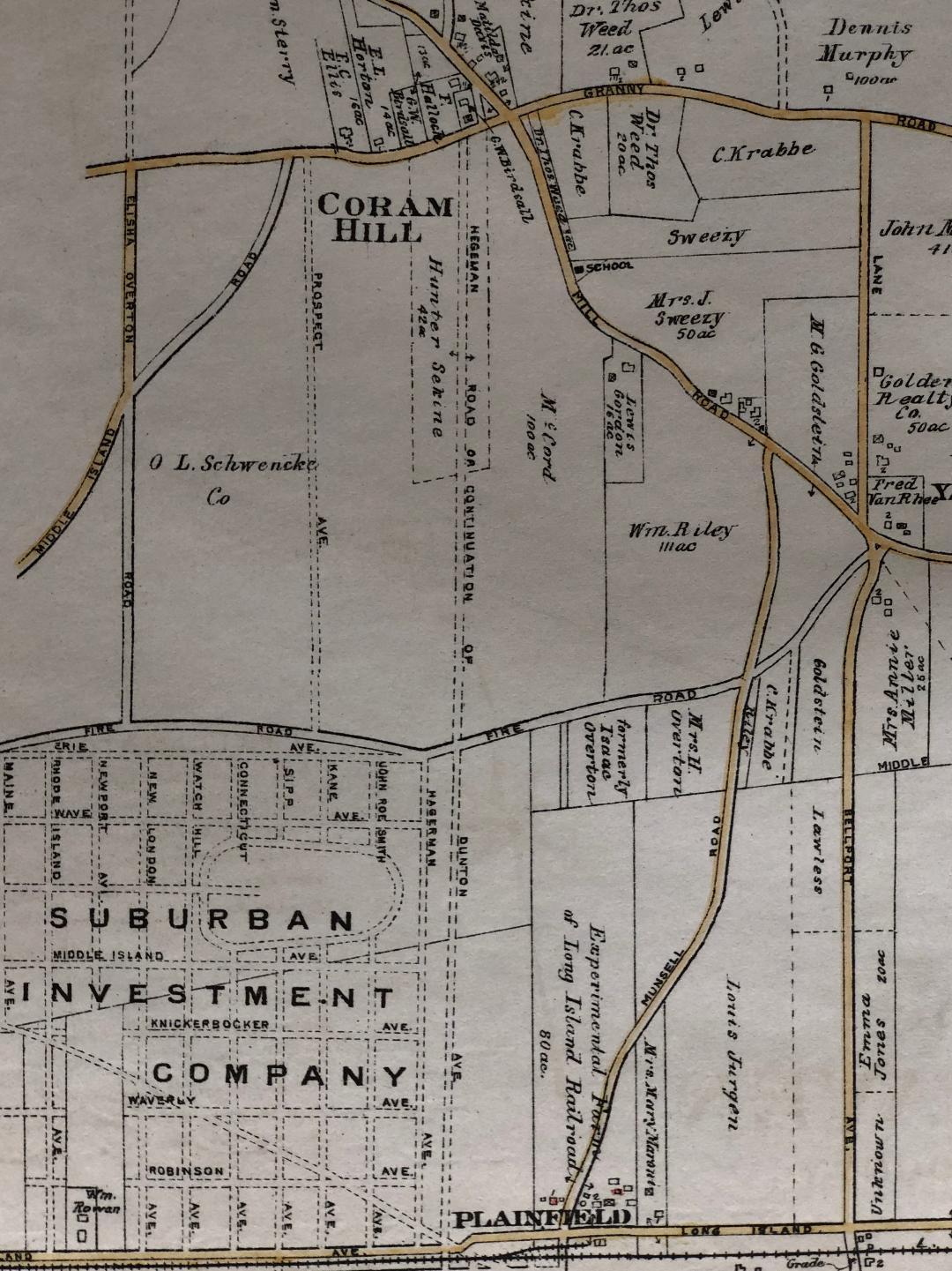 1917 CAMP UPTON YAPHANK SUFFOLK COUNTY LONG ISLAND NEW YORK ATLAS MAP ...