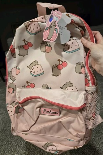 NWT Pusheen Cat Fruits Backpack Bag Tote Pink | eBay