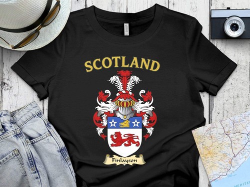 Finlayson Clan Family Crest Coat Of Arms T-Shirt | eBay