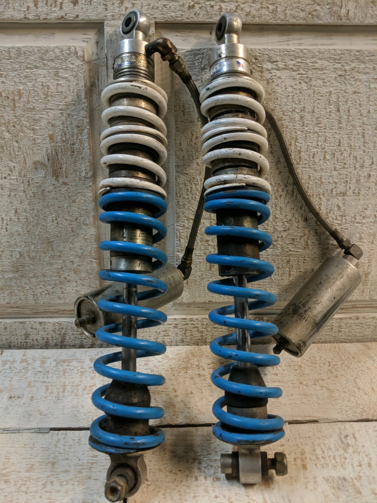 Works Performance Remote Reservoir Shocks Honda TRX250 | eBay