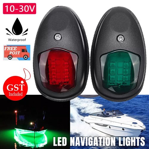 AU 2x LED Navigation Lights Nav Lamp Side Mount Port Starboard Marine ...