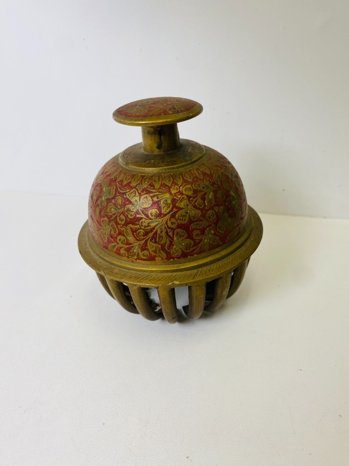 Indian Elephant Claw Bell With Ornate Design 4" Long and 4.5" Tall | eBay