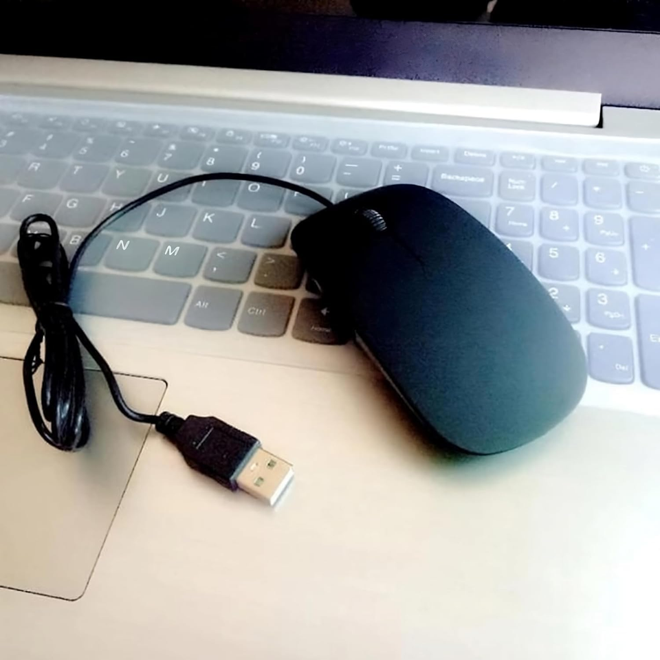 Wired Mouse USB Optical mouse Black Wire computer Mice Compatible with ...