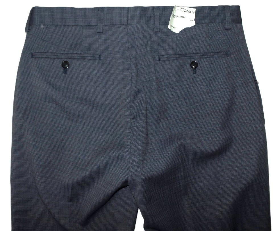 NWOT Men's CALVIN KLEIN Mabry 40R 40 Reg 31 Waist Wool Blend Suit in ...