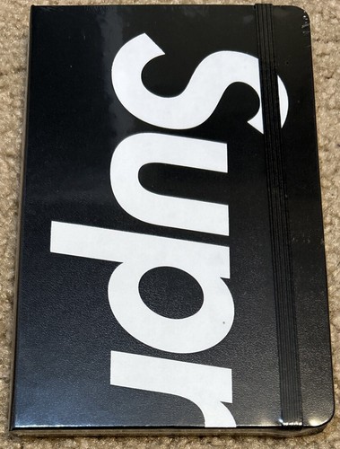 NWT Supreme Moleskin Notebook Large FW24 Black FREE SHIPPING ...