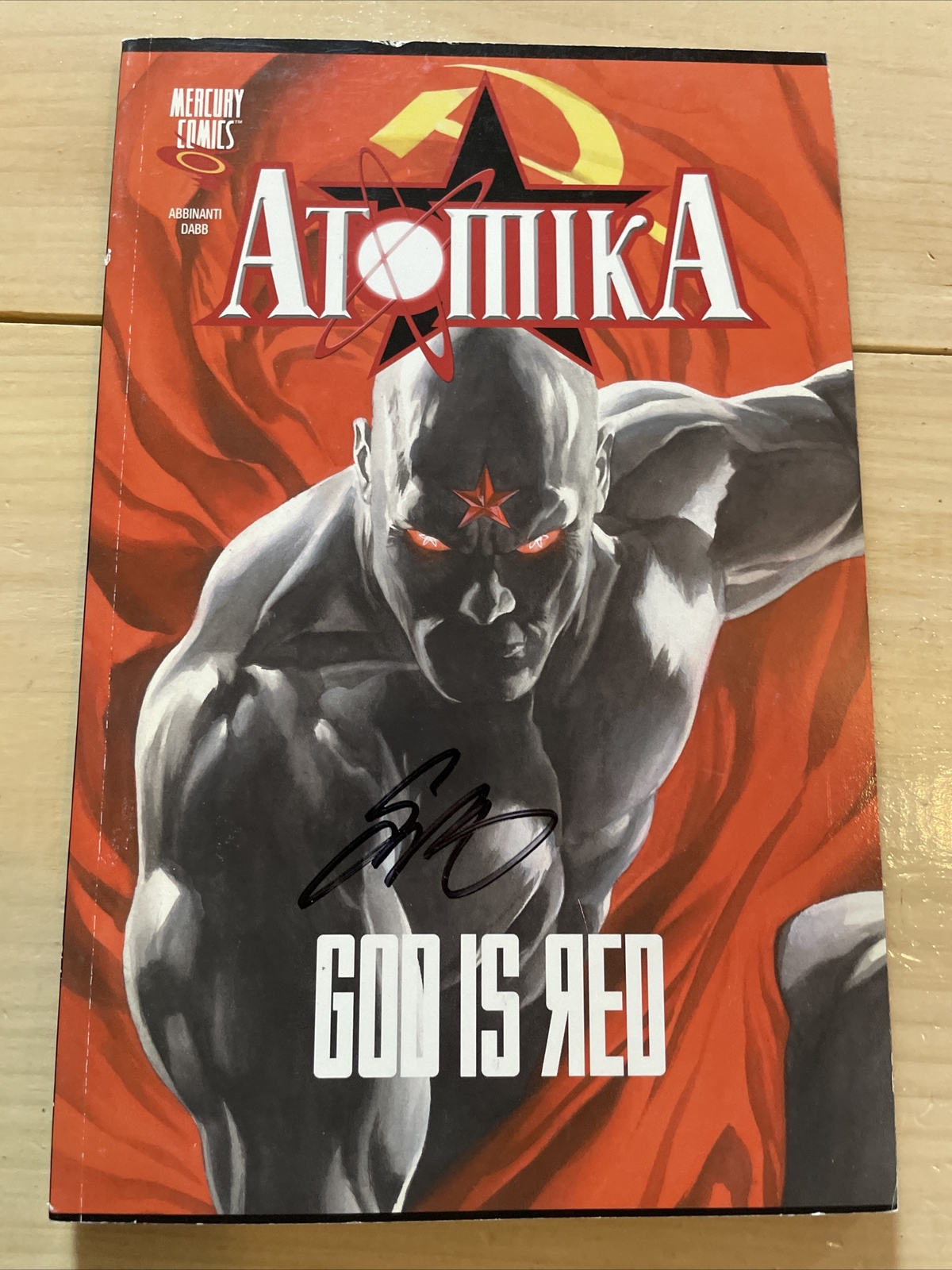 Atomika Volume 1 God is Red book 1 Graphic novel 1st print 2006 Signed | eBay