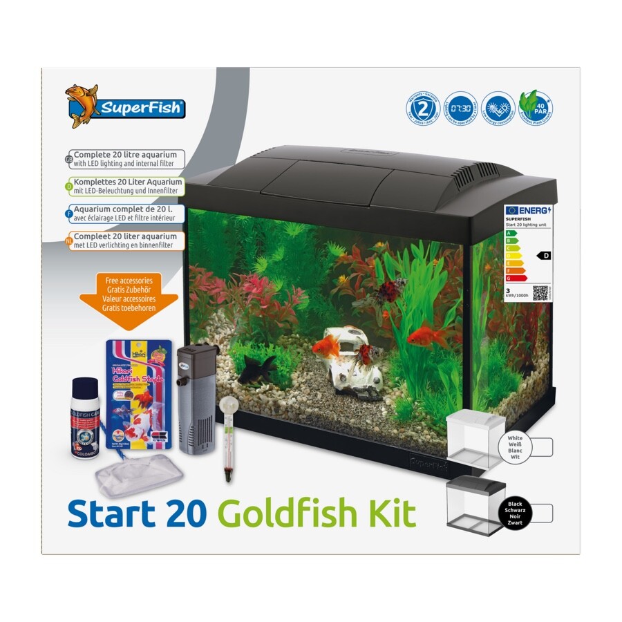 SUPERFISH+START+20+GOLDFISH+KIT+NERO | Compra online en eBay