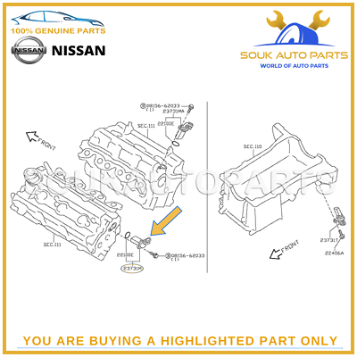 23731-AL61E Genuine Nissan CAMSHAFT POSITION SENSOR 23731AL61E OEM | eBay