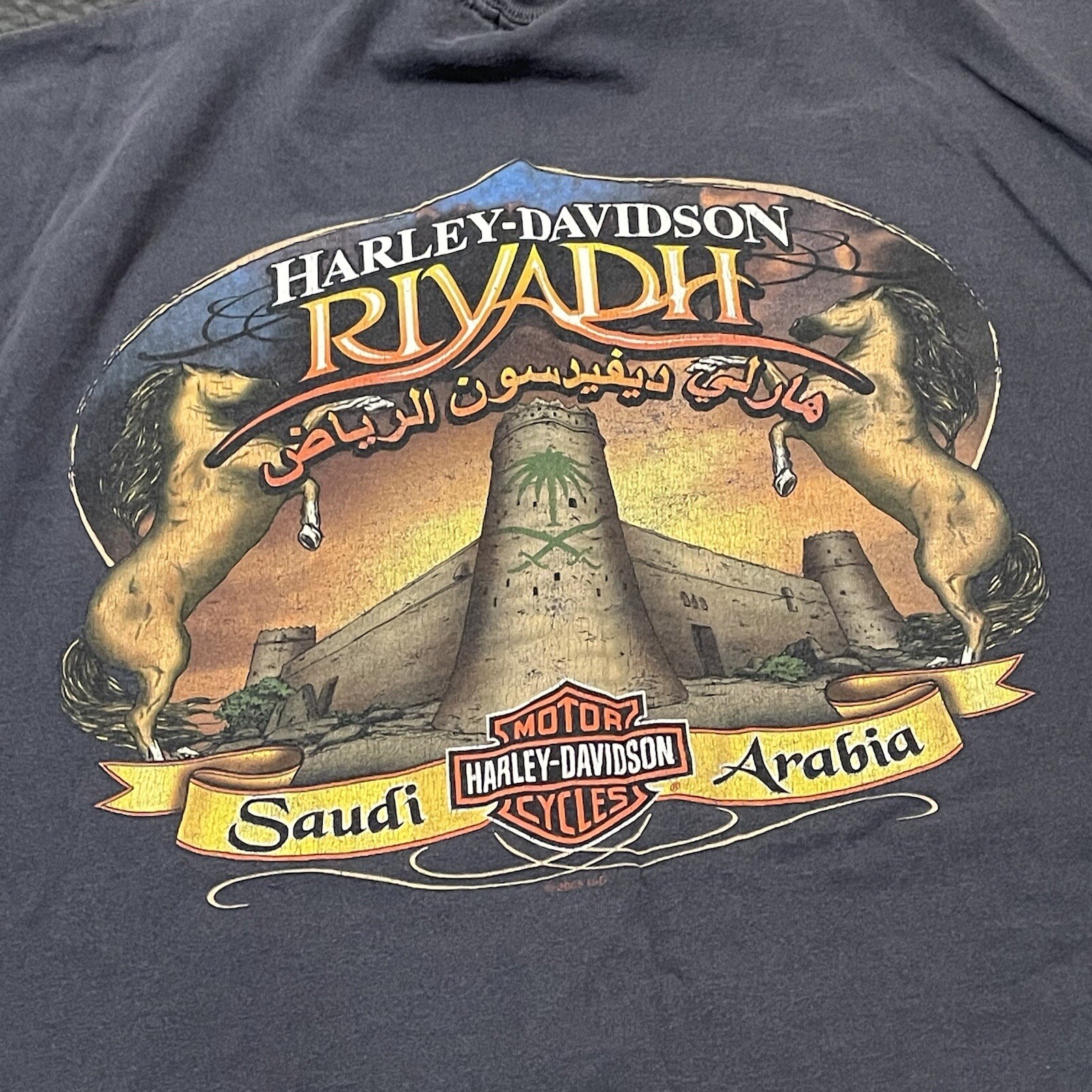Harley Davidson RIYADH Kingdom of Saudi Arabia Navy T… - Gem
