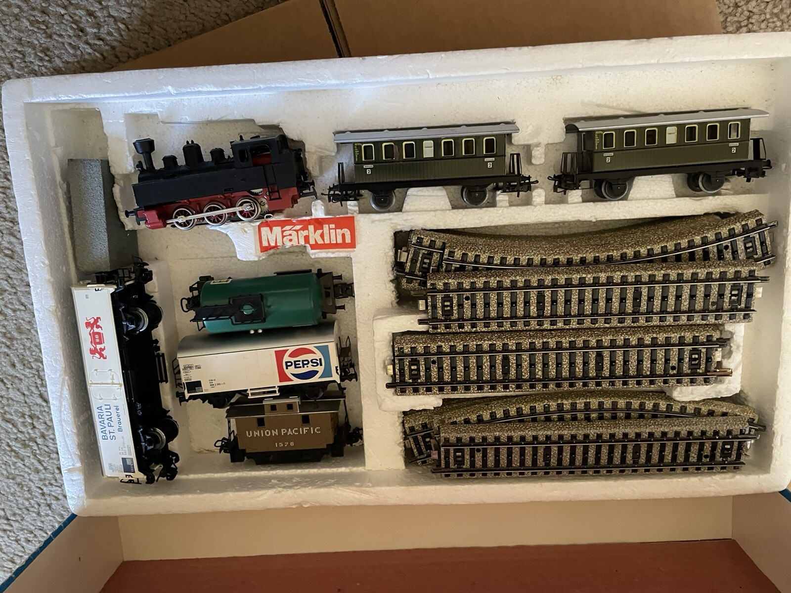 marklin german brand train bundle HO with transformer and extras | eBay