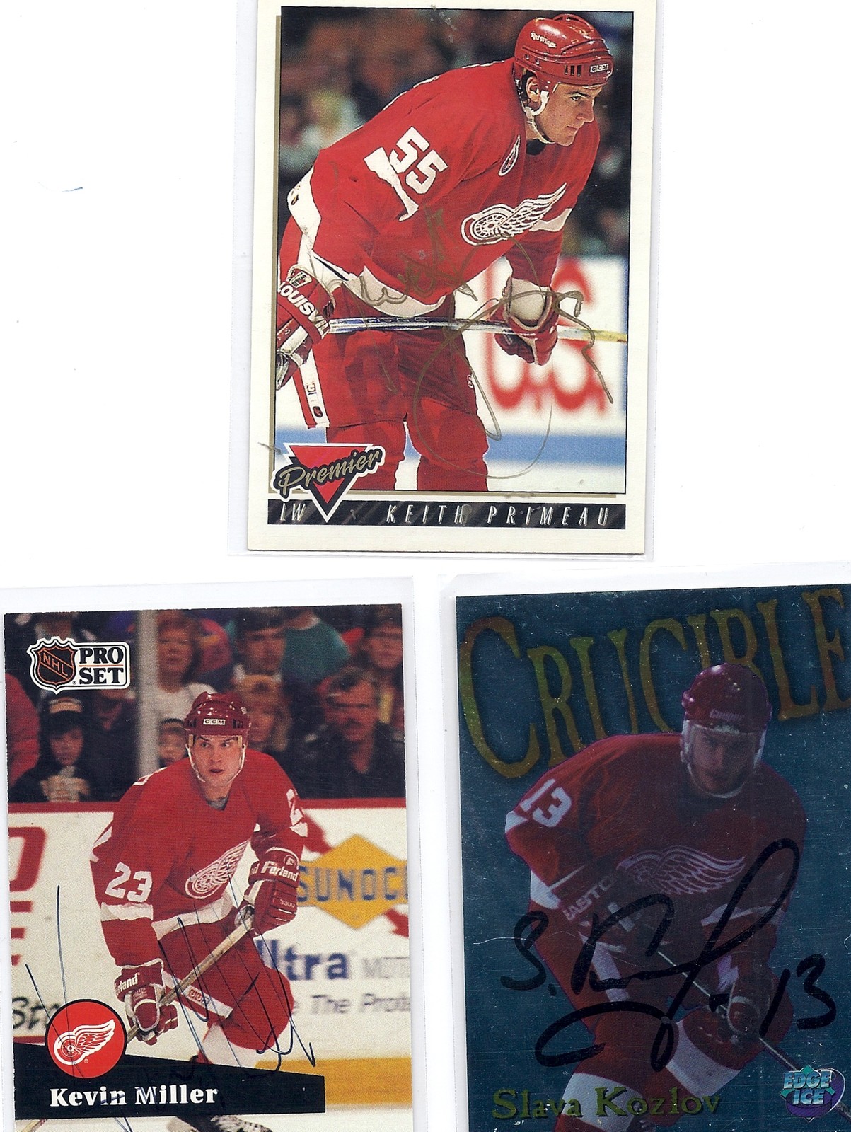 1993 OPC Premier #256 Keith Primeau Detroit Red Wings Signed ...