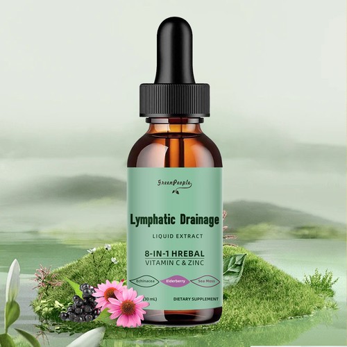 10 in 1 Lymphatic Drainage Drops - Lymph Detox Cleanse For Immune ...