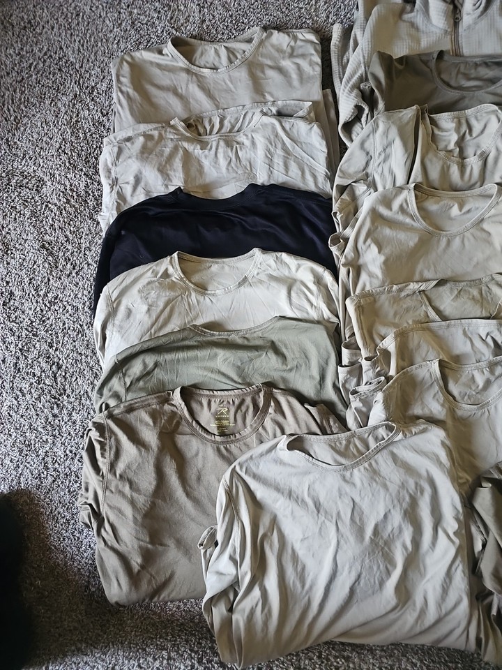 20x Army Thermal Top Undershirt Military Base Layer Misc Colors & Sizes ...
