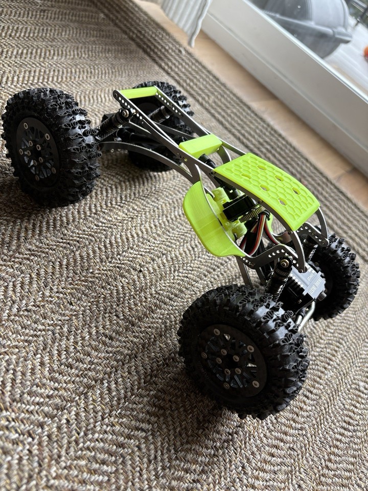 Stainless 24 SCX24 Custom Micro RC Crawler Roller Chassis | eBay
