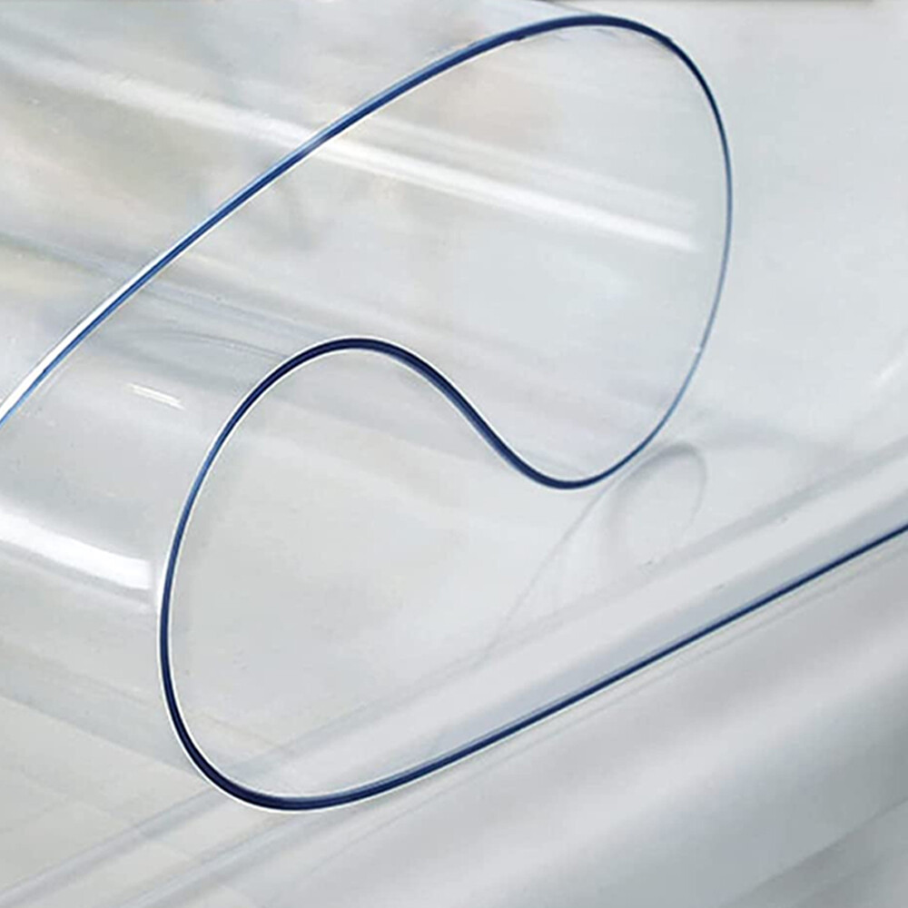 Clear PVC Table Cover Thick Tablecloth Protector Transparent Waterproof ...