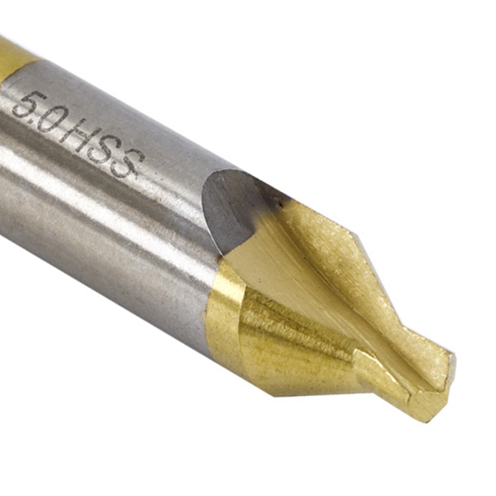 6 Pieces HSS Centering Drill Bits Set Countersink Lathe Bit Sharp ...