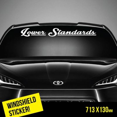 LOWER STANDARDS Windshield TOP JDM Sticker | eBay