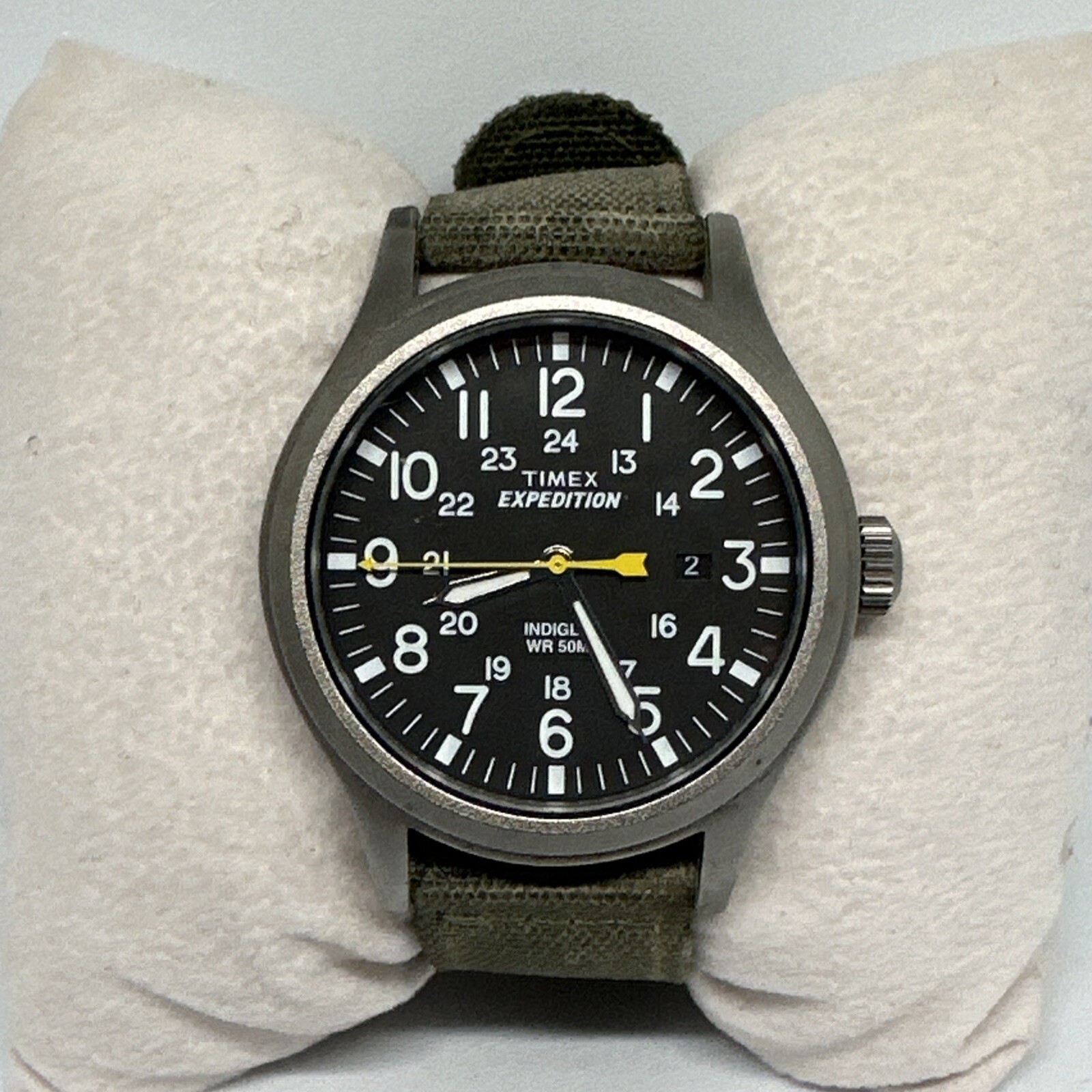 Timex Expedition T49961 Men's Green Fabric Strap Analog Dial Quartz Watch HME252 | eBay