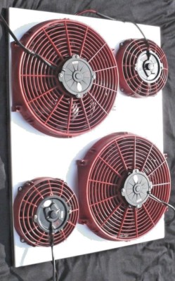 FORD ECONOLINE SUPER DUTY VAN ELECTRIC QUAD COOLING FAN CONVERSION KIT ...