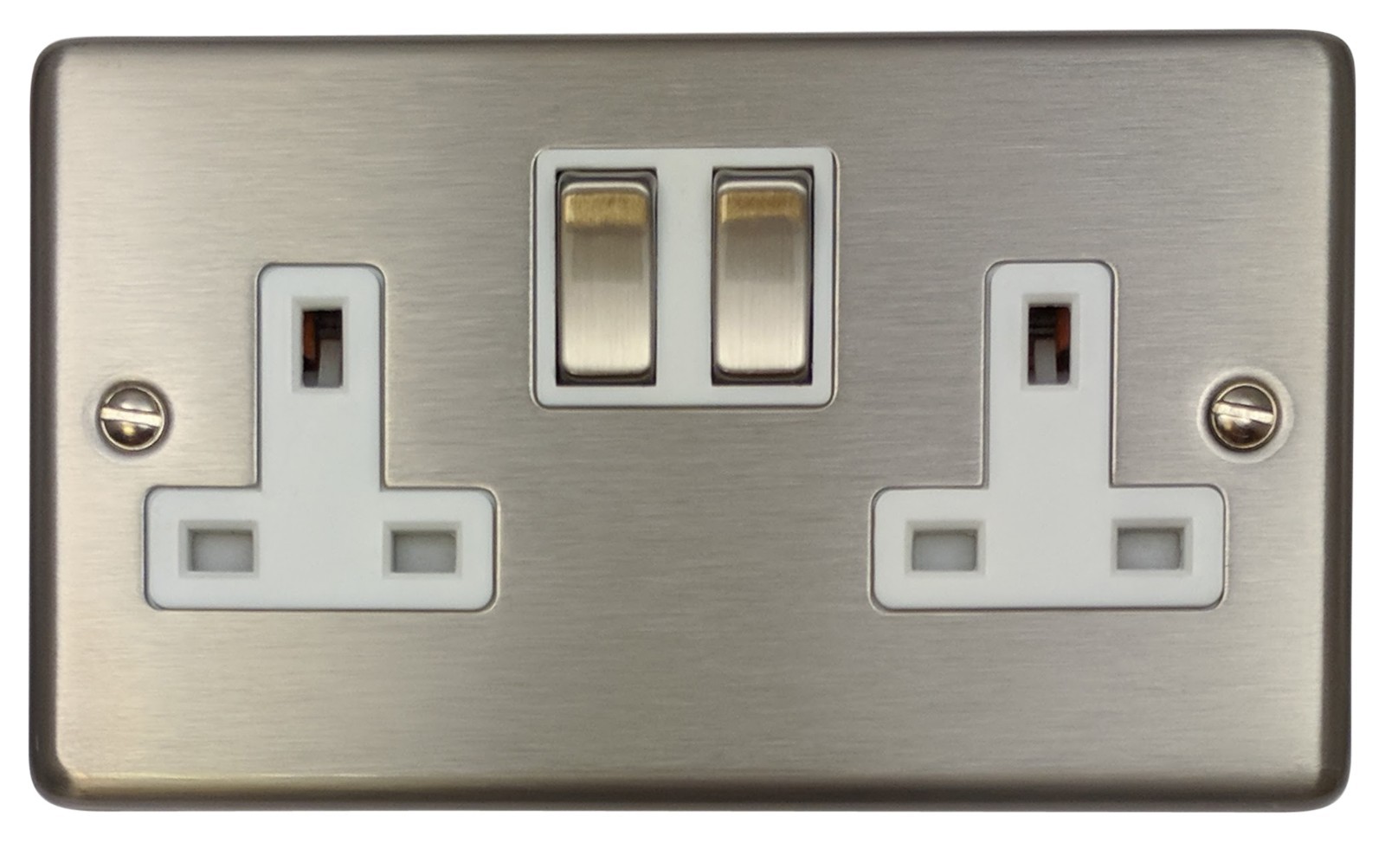 Brushed Stainless Steel CSS2 Light Switches, Plug Sockets, Dimmers ...