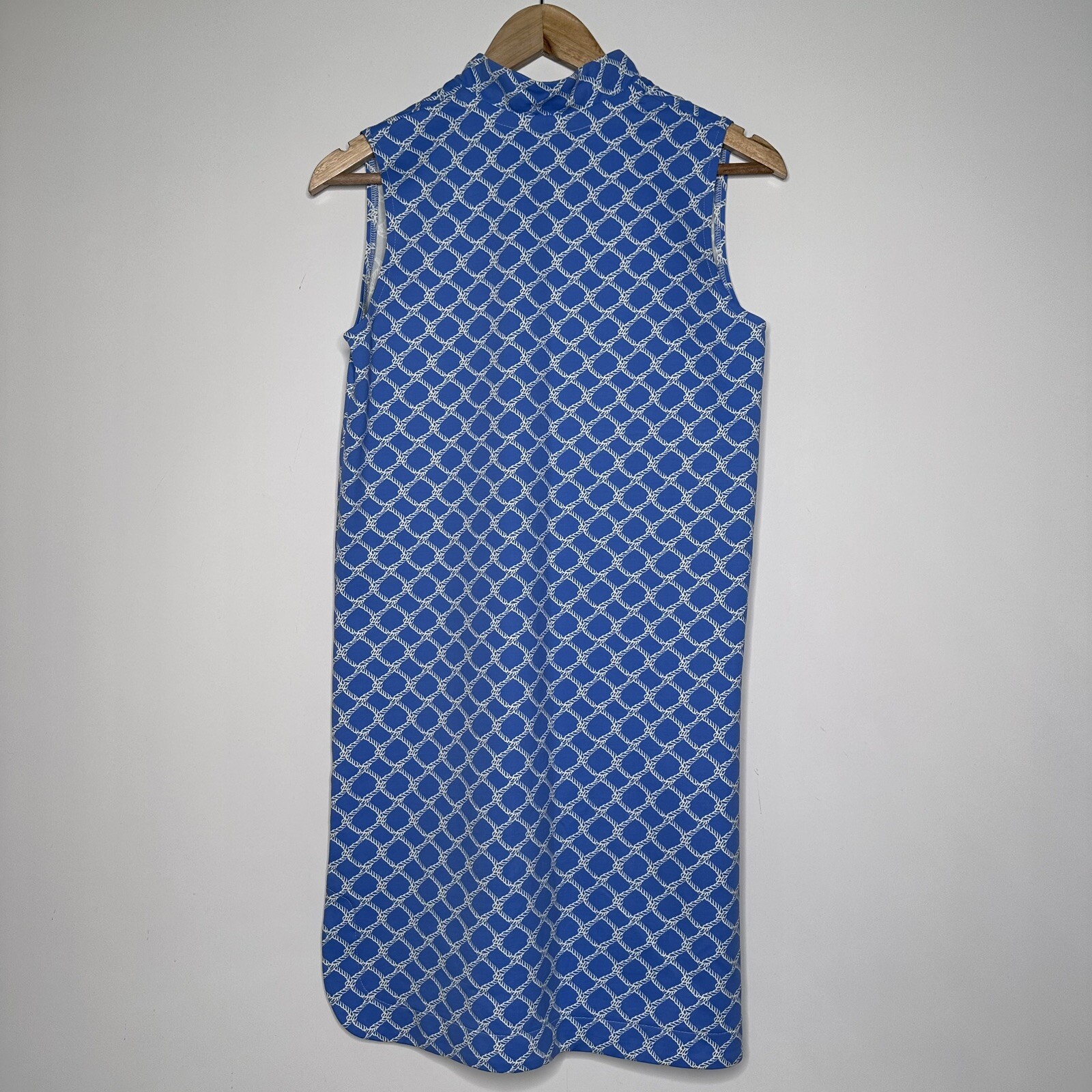 Sailor-Sailor Blue Nautical Rope Print Seaport Shift … - Gem