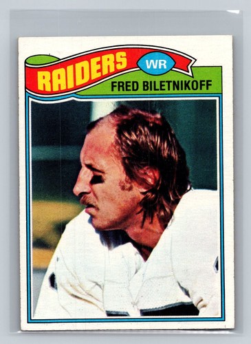 1977 Topps #295 Fred Biletnikoff NFL Oakland Raiders | eBay
