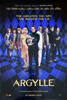 ARGYLLE MOVIE POSTER 2 Sided ORIGINAL INTL Version B 27x40 BRYCE DALLAS ...
