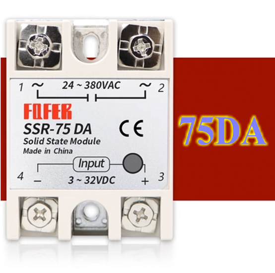 Single Phase Solid State Relay Module DC-AC SSR 10DA-100DA DC3-32V High ...