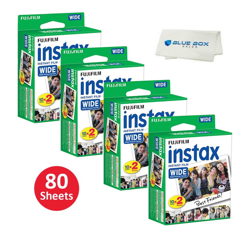 Fujifilm instax Wide Instant Film for use with Wide 300, 200, and 210 ...
