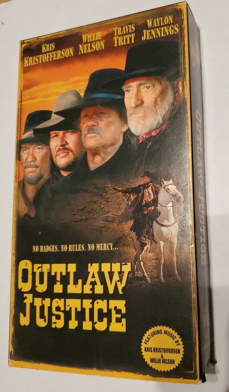 Outlaw Justice Starring Waylon Jennings Travis Tritt Willie Nelson VHS ...