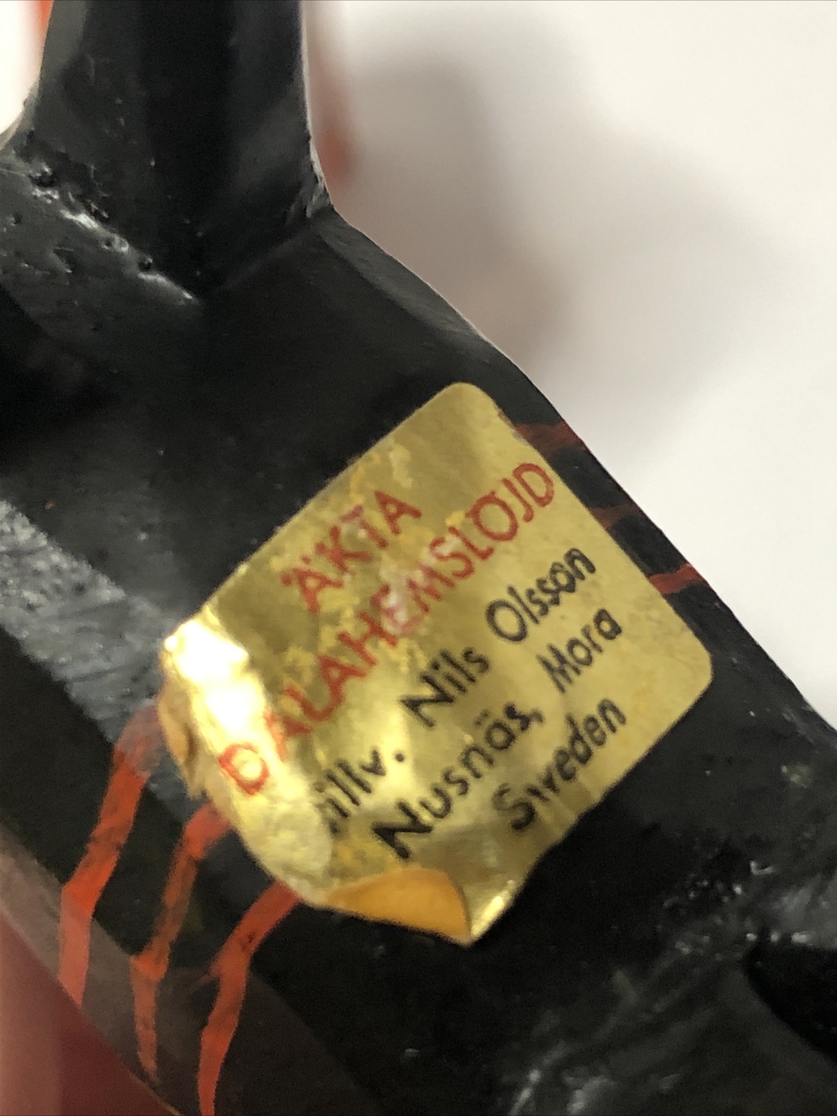 Swedish Dala Folk Horses Set x2 Hand Painted Wooden Horse Small 3 ...