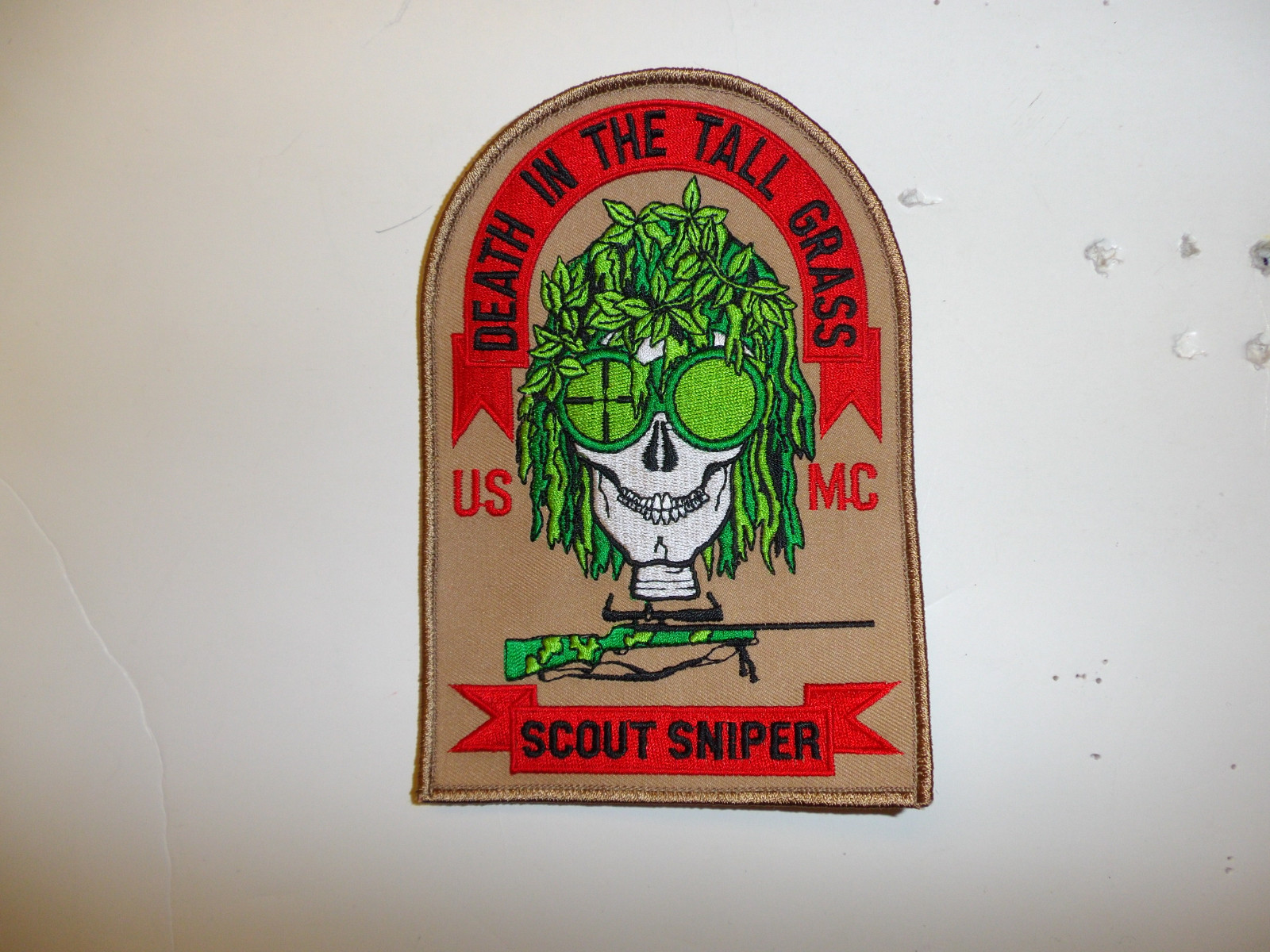 13000 USMC Sniper Patch Death in the Tall Grass Scout Sniper R7C | eBay