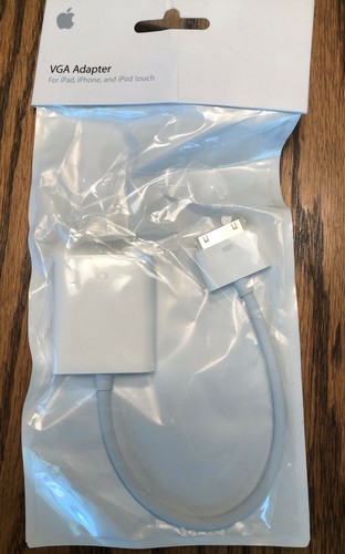 Apple OEM 30 Pin to VGA Adapter for iOS MC552ZM/B A1368 NEW | eBay