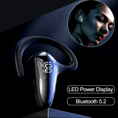 Wireless Bluetooth 5.0 Earpiece Headset Driving Trucker Earbuds Noise ...